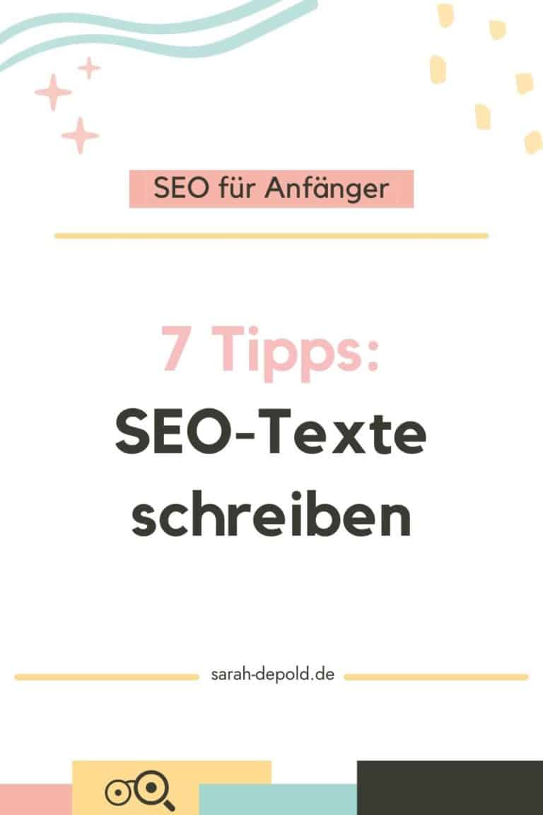 7 Tipps Wie du richtig gute SEO-Texte schreibst
